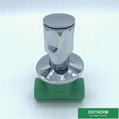 China Ppr Concealed Valve PPR Stop Valve Chrome Plated Type With Round Handle for sale