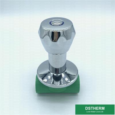 Cina Round Handle Welding PPR Stop Valve Chrome Plated For Cold Hot Water in vendita