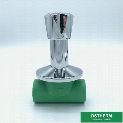 Cina 32 Inch Pentagon Handle PPR Stop Valve Middle Weight Type With Cap in vendita