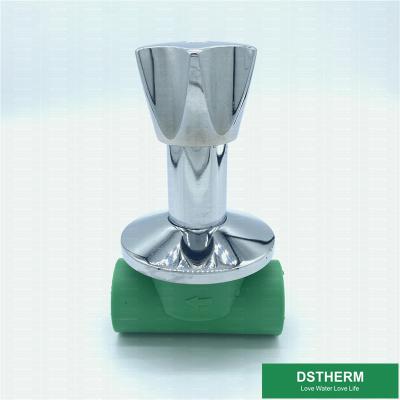 China PN25 Zinc Alloy Handle Plastic PPR Stop Valve Heavier Weight Type for sale