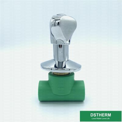 Cina 20mm Plastic PPR Stop Valve Tee Part Chrome Plated For Heat Insulation in vendita