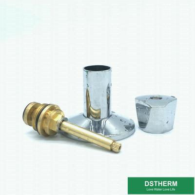 China Light Weight Type PPR Plastic Stop Valve Triangle Handle Chrome Plated With Caps Te koop