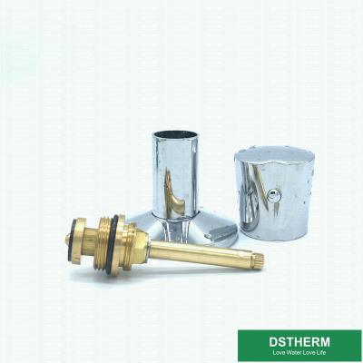 China Brass Cartridge Ppr Stop Valve Triangle Handles Zinc Alloy Round Shape for sale
