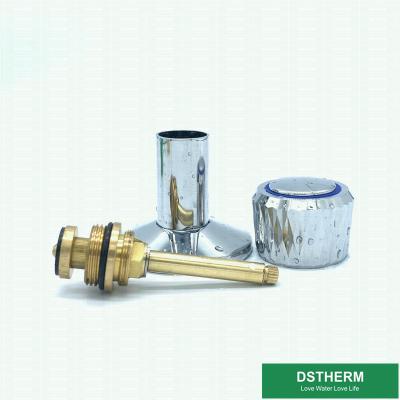 China Diamond Round Ppr Stop Valve Handle Top Parts With Brass Cartridges for sale