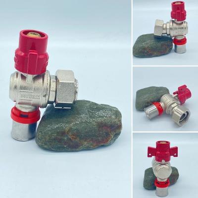China Brass Union Check Valve With Press Connector PN25 Ball Valve for sale