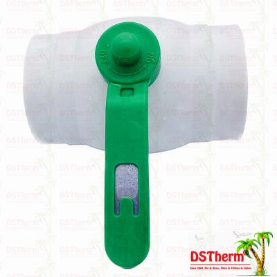 China Fusion / Electrofusion Connection PPR Brass Valve With Plastic Ball Socket Metal Handle for sale