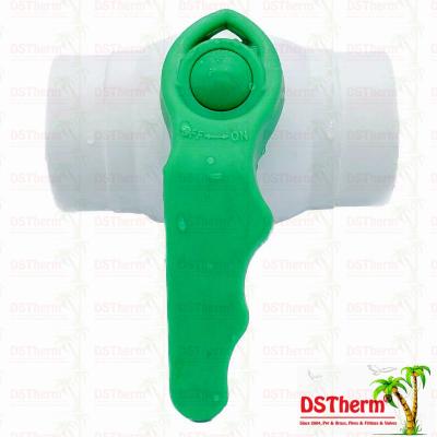 China Fusion / Electrofusion Connection PPR Brass Valve With Plastic Ball Socket Metal Handle for sale
