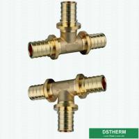 China Chrome Plated PEX Brass Fittings For Equal Threaded Tee for sale