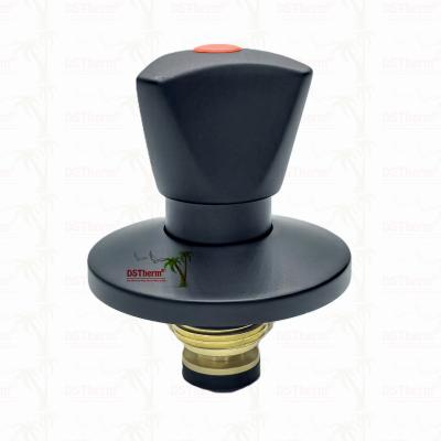 China Ppr Black Plated Stop Valve With Triangular Handle BlackFlow Precision Valve Electrophoretic Black Coating  for sale
