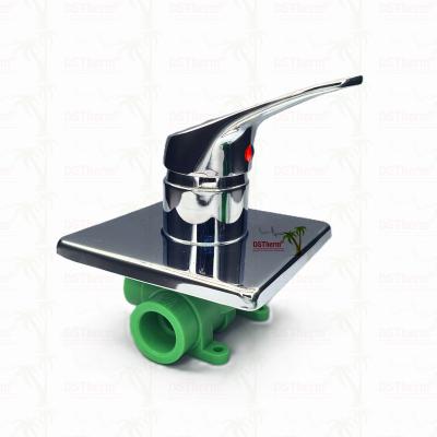 Cina Valvola doccia per miscelatori a tre vie Ppr cromata con pannello quadrato 20-25 mm in vendita