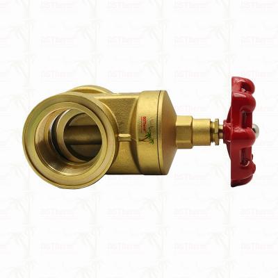 China Brass Gate Valve With Red Handle 2