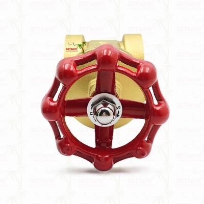 China Brass Gate Valve With Red Handle 2