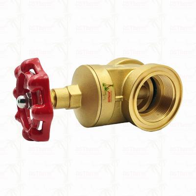 China Brass Gate Valve With Red Handle 2