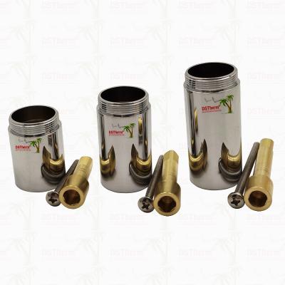 China Brass / Chrome Plated Valve Stem Extension Sleeve Cartridge Extension Customized Size for sale