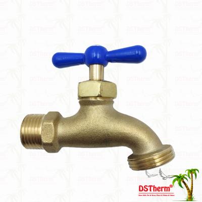 China Brass Faucet Brass Bibcock Brass Tap Valve Water Tap Customized Material 1/2" 3/4" for sale