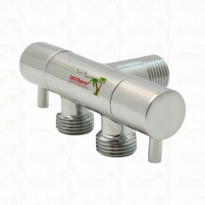 China 3-Way Diverter Valve Double Switch Angle Valve One-inlet Two-outlet Angle Valve Double Handle Angle Valve for sale