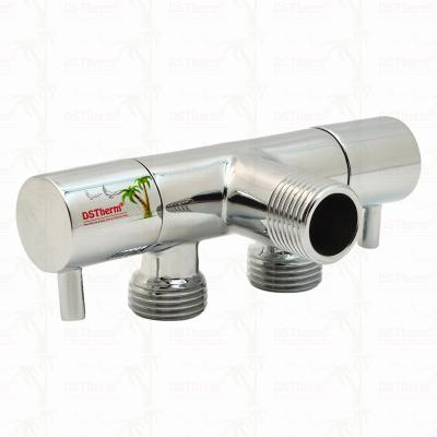 China 3-Way Diverter Valve Double Switch Angle Valve One-inlet Two-outlet Angle Valve Double Handle Angle Valve for sale