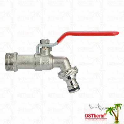 China Medium Versatile Ball Bibcocks With BEST ANTI-RUST DACROMET HANDLE Faucet Water Tap Spigot 1/2