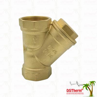 China Brass Y‑Type Filter Valve Corrosion-Resistant Strainer For Water DN15-50 for sale