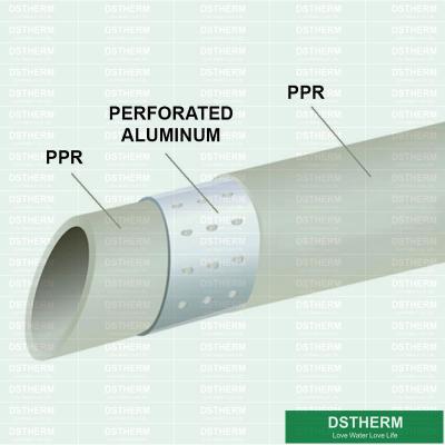 Cina Colore verde/bianco PPR di plastica ha perforato la resistenza ad alta temperatura di alluminio in vendita