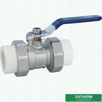 China Ppr Brass Double Union Ball Valve 110mm Water Flow Control Valve For Project for sale