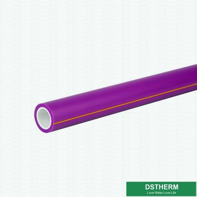 China Colorful Ppr Polypropylene Water Supply Pipe Ppr Plastic Water Pipe Smooth Inner Walls for sale