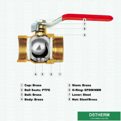China DN15 - DN100 Pressure PN25 Cw617n Or HPB59-1 Brass Ball Valve for sale
