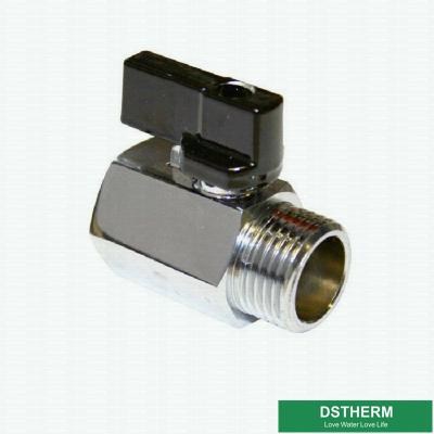Cina La femmina maschio della maniglia ad alta pressione di Mini Brass Ball Valve Black ha infilato la valvola a sfera d'ottone forgiata in vendita