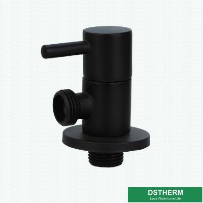 Cina Valvola di angolo d'ottone polacca dell'acqua del bagno dell'oro fissato al muro di lusso degli accessori con» filo G1/2 in vendita
