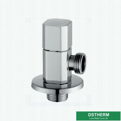 Cina Valvola di angolo d'ottone polacca dell'acqua del bagno dell'oro fissato al muro di lusso degli accessori con» filo G1/2 in vendita