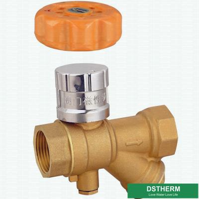 Valvola d'ottone chiudibile a chiave del radiatore del filo del sistema PN25 di HVAC