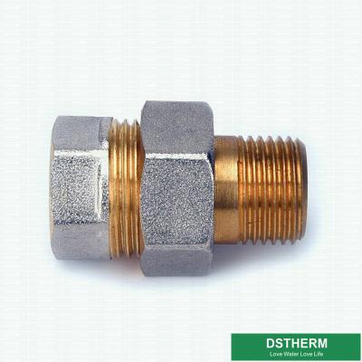 China 35mm Brass Flared Fittings Compression CW617N Copper Push Fitting for sale