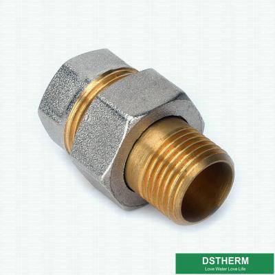 China 35mm Brass Flared Fittings Compression CW617N Copper Push Fitting for sale