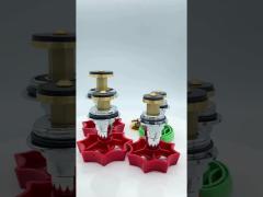 threaded plastic ppr stop valve handle with brass cartridges