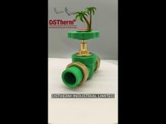 ppr double union ball valve exposed installation corrosion-resistant customized size