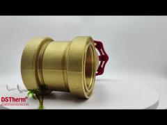 Brass Gate Valve With Red Handle 2 1/2