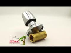 A Closer Look: Chrome Plated Brass Stop Valve Global Valve South American Style A 1/2