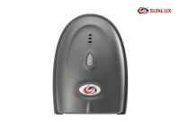 China 1D Laser Automatic Barcode Scanner Handfree Type Black Outer Shell With Stand for sale