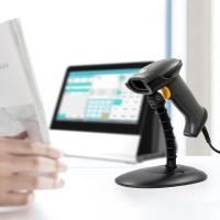 China Black Grocery Store Barcode Scanner Automatic Scanning With USB / RS232 Interface for sale