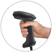 China Rugged Stylish Automatic Barcode Scanner Handfree Type For Supermarket for sale