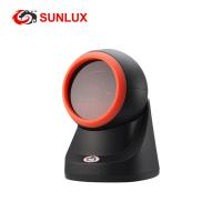 China Auto Scanning Omnidirectional Laser Barcode Scanner Black Shell CE Approval for sale