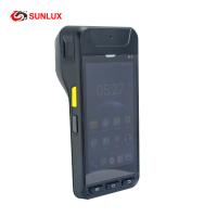 China Mobile Big Screen Android Handheld Scanner With Printer for sale