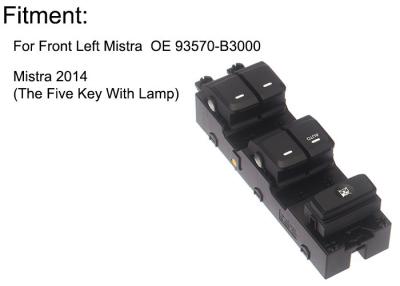China Front Left Hyundai Electric Window Switch Replacement For MISTRA Five Key for sale