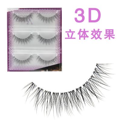 China 3D Style Wholesale Private Label Packaging Synthetic Hair & Fiber False Eyelash for sale