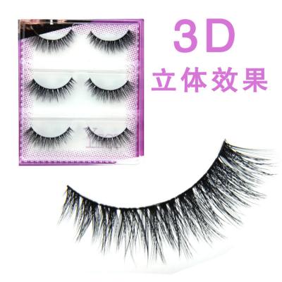 China 100% Hand Made 3D Style Naturalness Thick Cross False Eyelash Manufacture for sale
