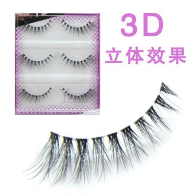 China 3D Style False Eyelash Naturalness Transparent Terrier Cross Eyelash for sale