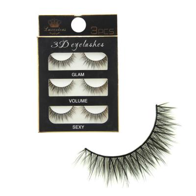 China High Quality Factory Price 3D Magnetic Visual  Synthetic & Fiber False Eyelash for sale