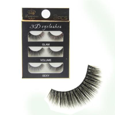 China High Quality Acrylic Stereotypes False Eyelash 3D  Synthetic Fiber lashes for sale