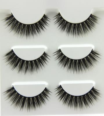 China 3D Style 100% Hand Made Plastic Cotton Stalk  Synthetic Fales Eyelash for sale