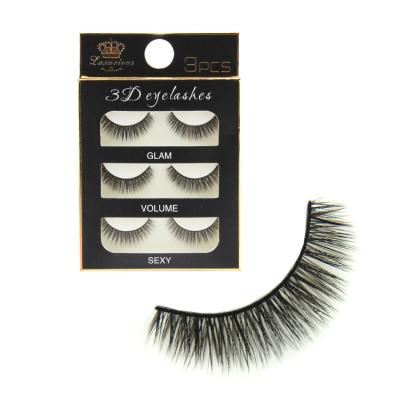 China 3D Style Cross Section Cotton Stalk  False Eyelashes Private Label Eyelash for sale